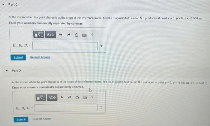 A 6.00μC poirk tharge in morheg m a conmant 9.60×104 | Chegg.com