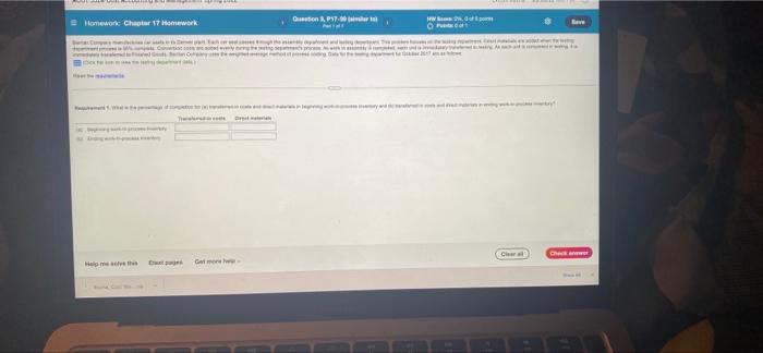 Solved Homework Chapter 17 Homework Question a, P17.30 | Chegg.com