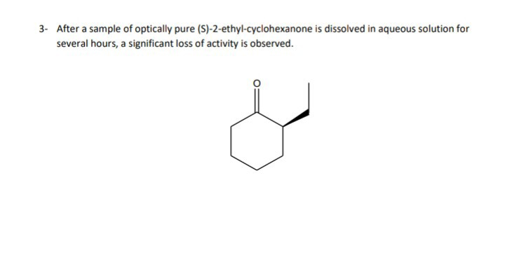 Solved 3. After a sample of optically pure | Chegg.com