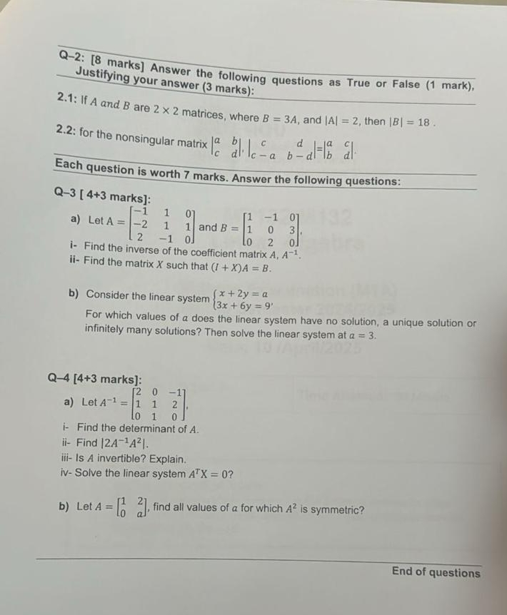 Solved Q-2: [8 ﻿marks] ﻿Answer the following questions as | Chegg.com