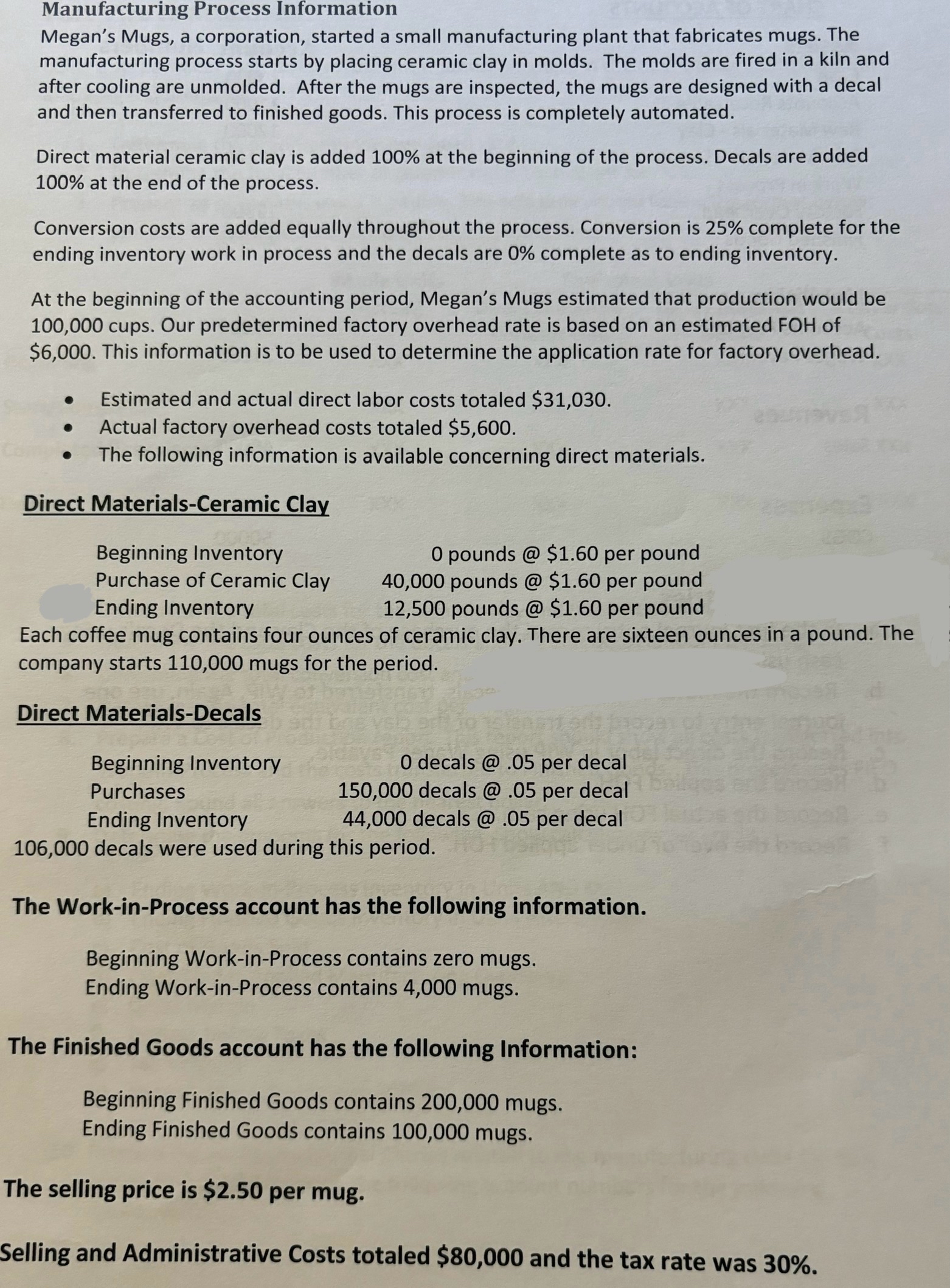 Solved Part Two InstructionsUsing a spreadsheet and based on | Chegg.com
