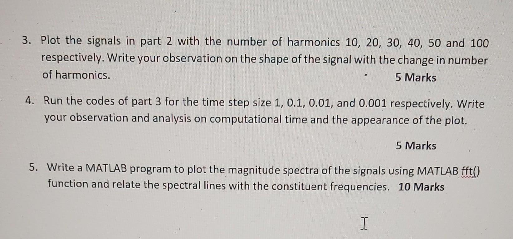 Solved Signals and Systems ELE 3613 Signal Generation using | Chegg.com