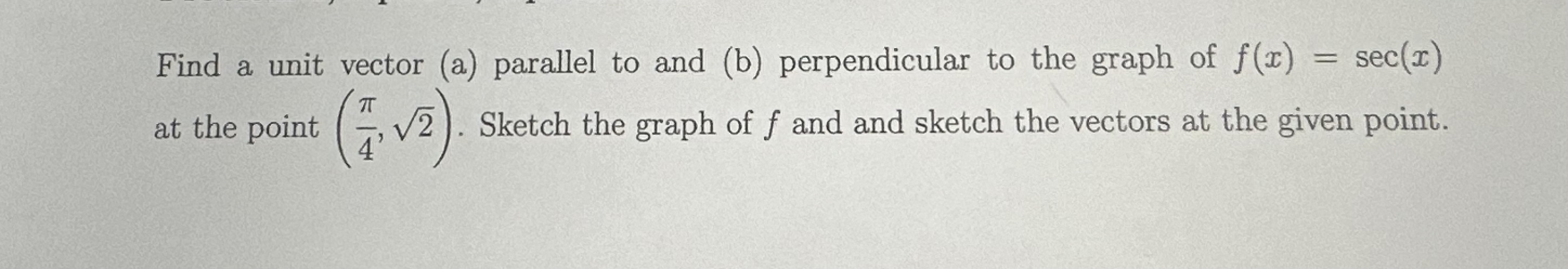 Solved Find a unit vector (a) ﻿parallel to and (b) | Chegg.com