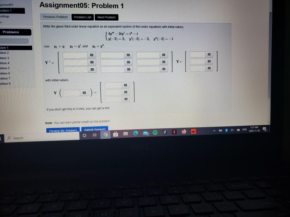 Solved Assignment05 Problem 1 Gnment05 Roblem 1 Ettings 7041