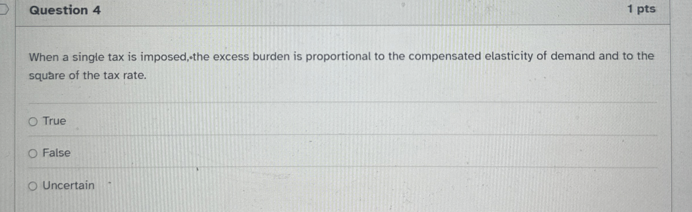 Solved Question 41 ﻿ptsWhen a single tax is imposed, the | Chegg.com