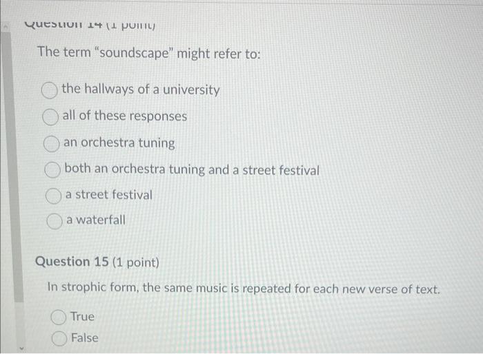 Music where multiple melodies occur simultaneously is | Chegg.com