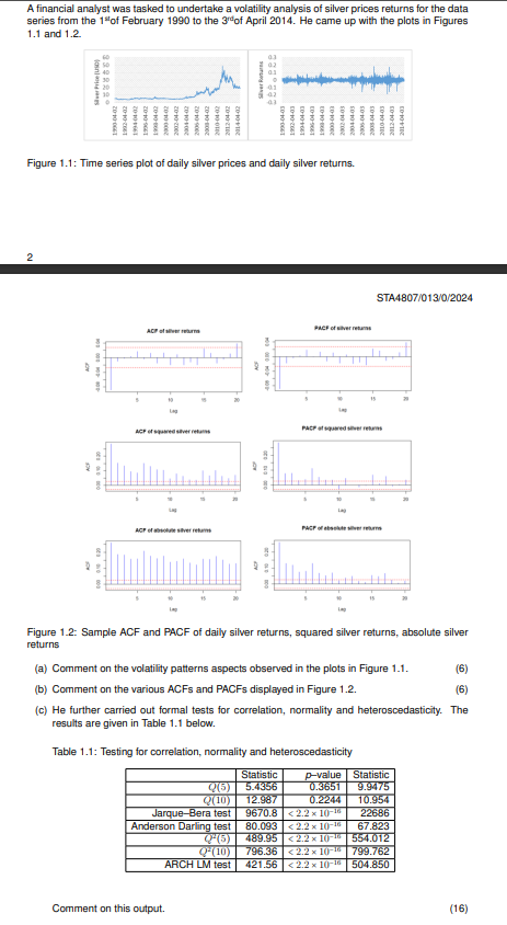 Solved A financial analyst was tasked to undertake a | Chegg.com