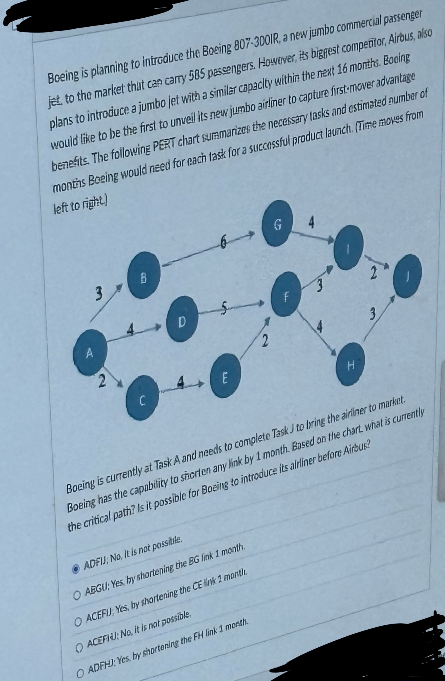 Solved Boeing is planning fo introduce the Bocing 80%-3001R, | Chegg.com