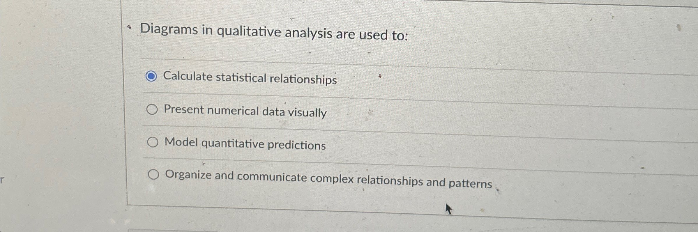 Solved Diagrams in qualitative analysis are used | Chegg.com