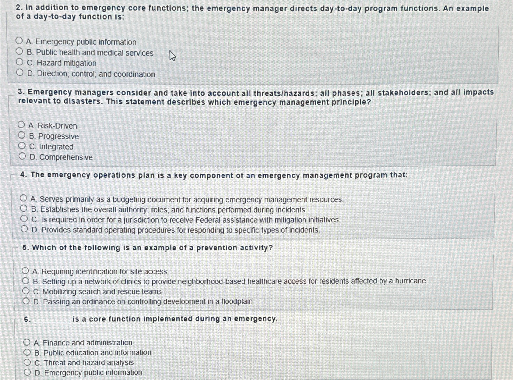 Solved In addition to emergency core functions; the | Chegg.com