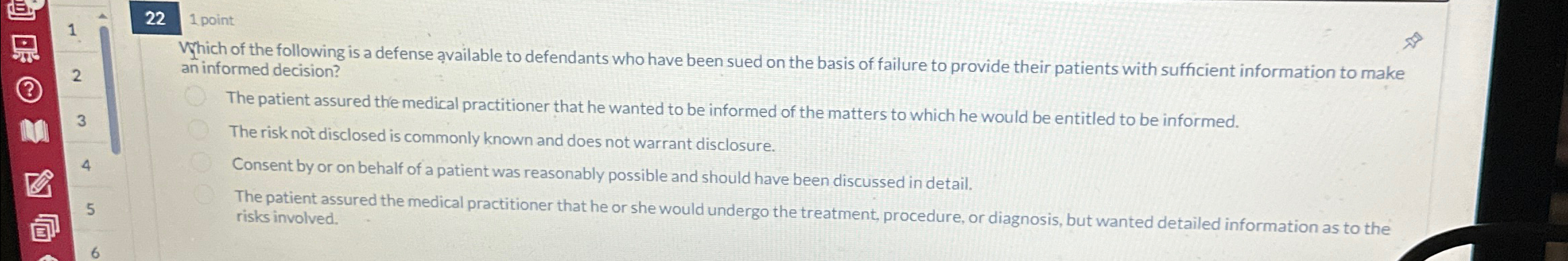 Solved 221 ﻿pointWhich of the following is a defense | Chegg.com
