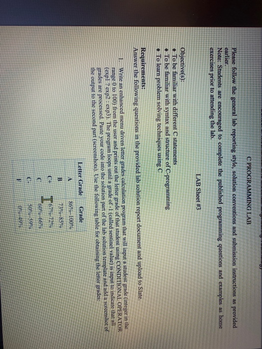 Solved C Programming Lab Please Follow The General Lab 0625