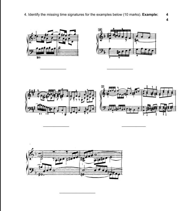 1. Add barlines to the following examples ( 15 | Chegg.com