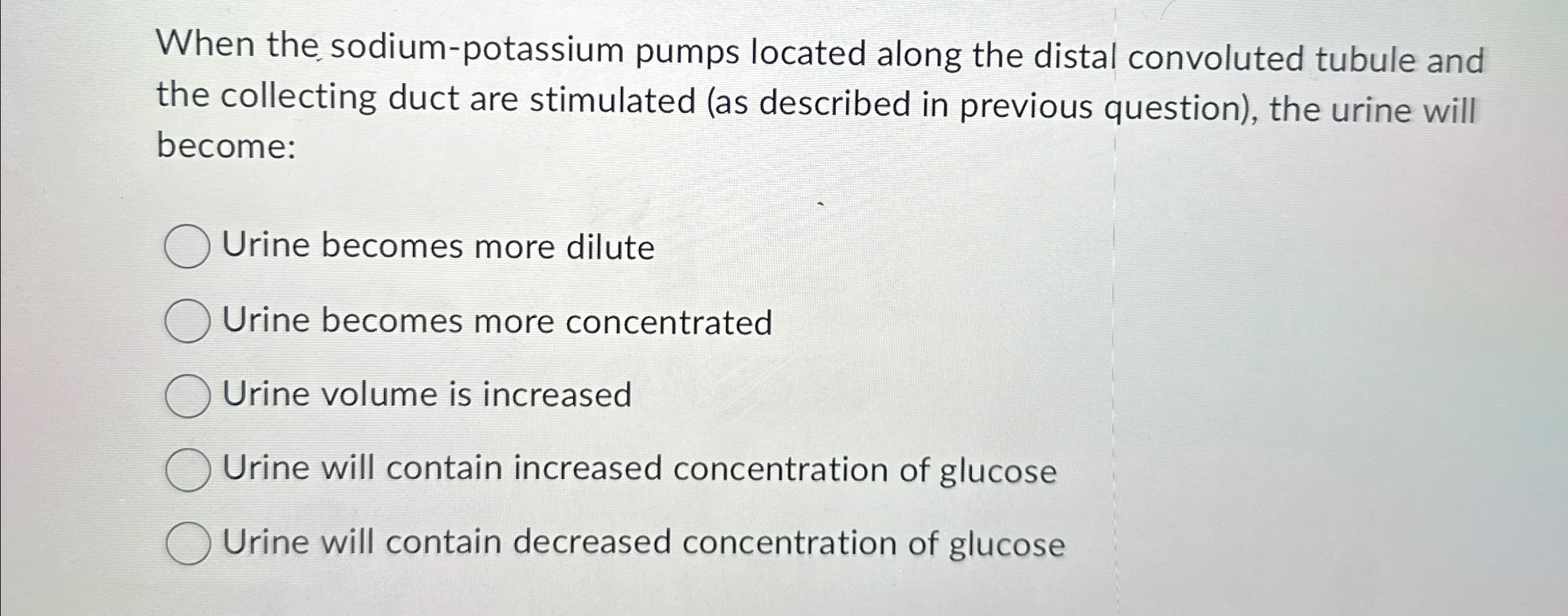 Solved When the sodium-potassium pumps located along the | Chegg.com