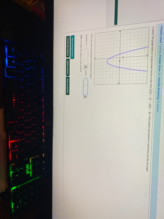Solved Problem Valo Problem Score o Attempts Remaining: 23 | Chegg.com