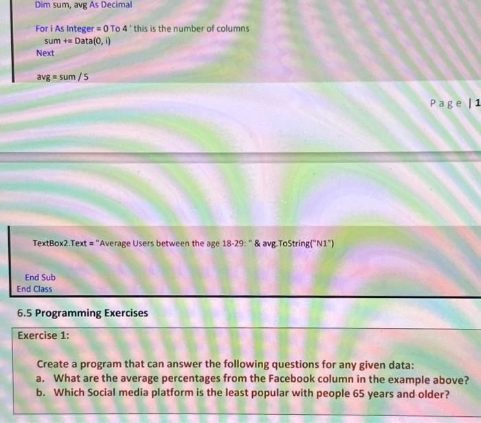 Solved using visual studios 2022 and visual basic code and | Chegg.com Solved using visual studios 2022 and visual basic code and | Chegg.com