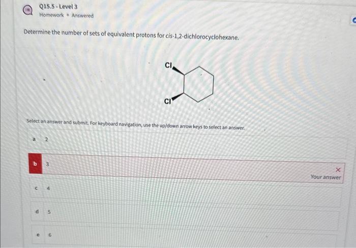 Solved Determine the number of sets of equivalent protons | Chegg.com