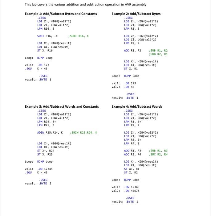 Solved MICROCHIP STUDIO CODE Write a program that performs a | Chegg.com