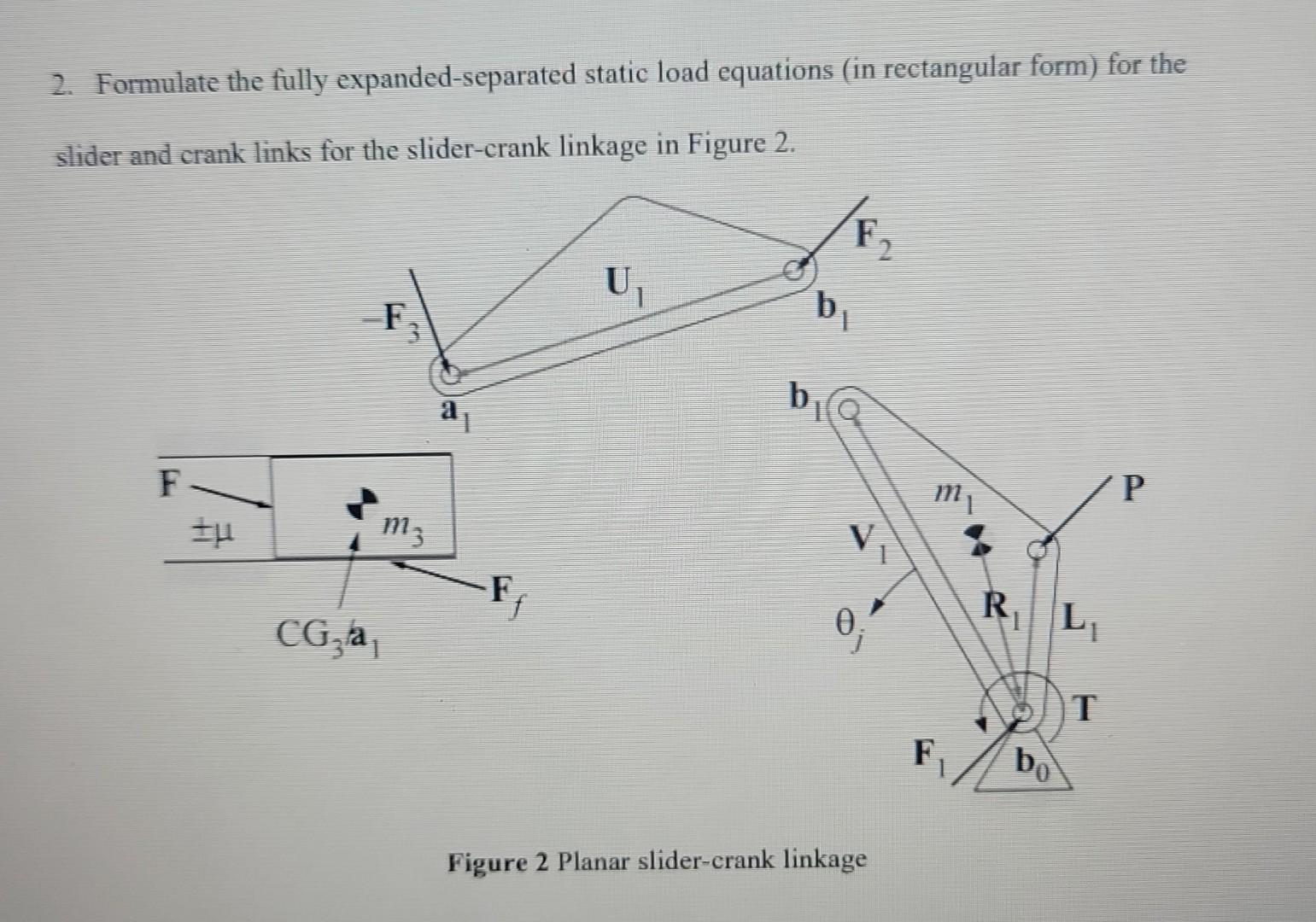 2. Formulate the fully expanded-separated static load | Chegg.com