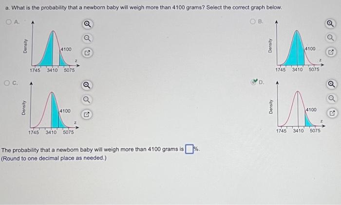 Solved a. What is the probability that a newborn baby will | Chegg.com