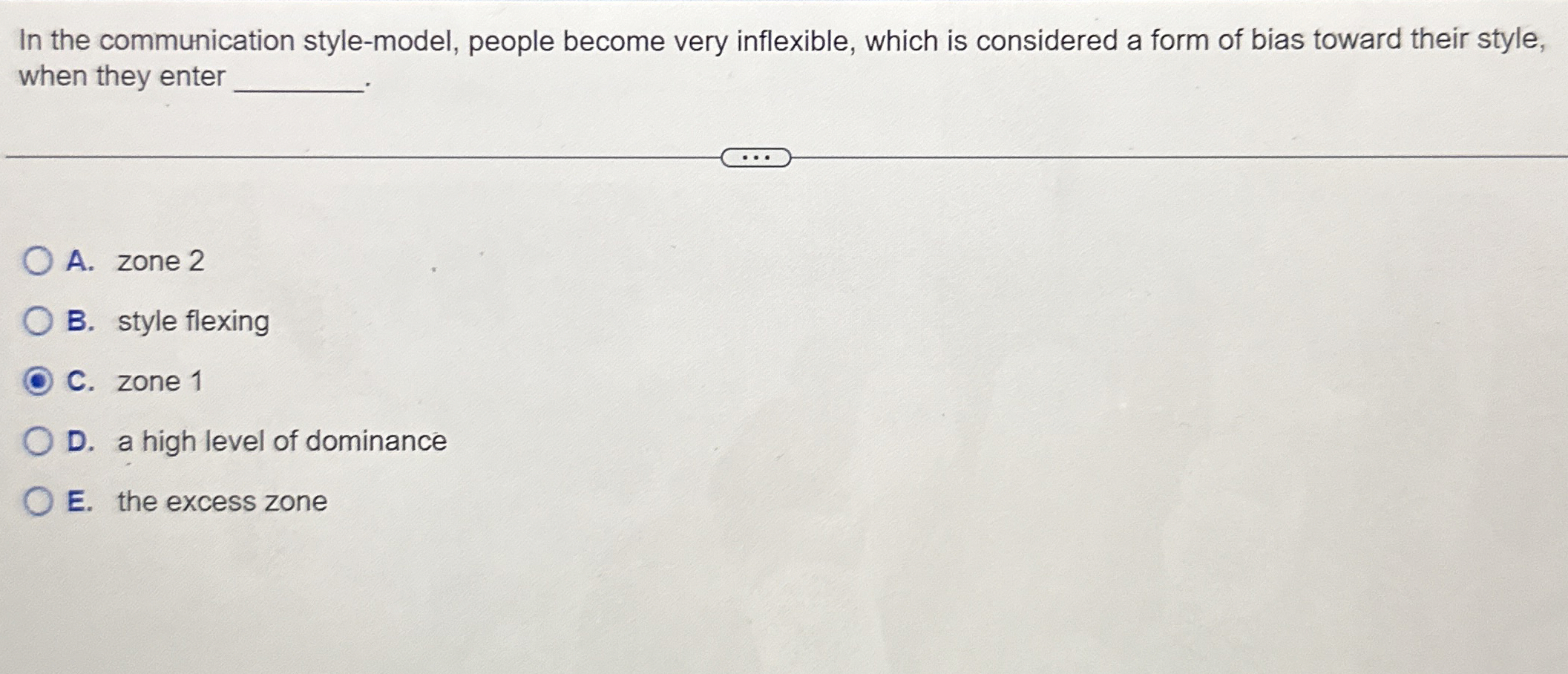 Solved In the communication style-model, people become very | Chegg.com
