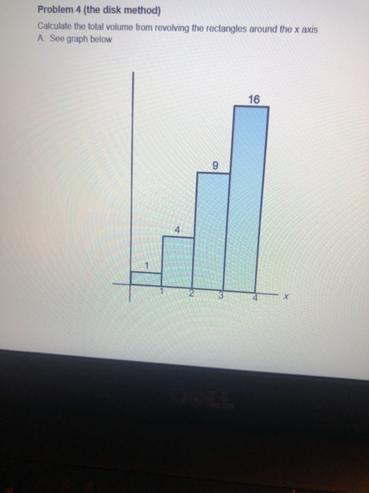 Solved Problem 4 (the disk method) Calculate the total | Chegg.com