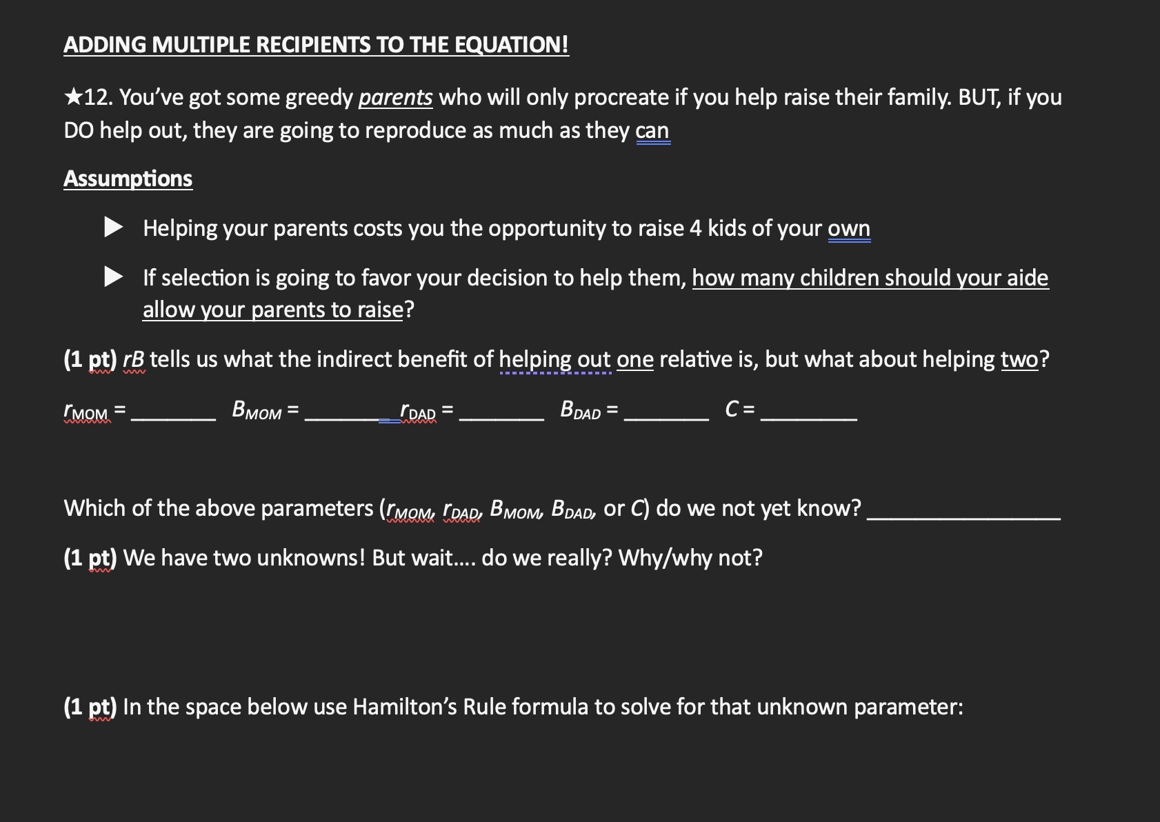Solved ADDING MULTIPLE RECIPIENTS TO THE EQUATION!*** 12. | Chegg.com