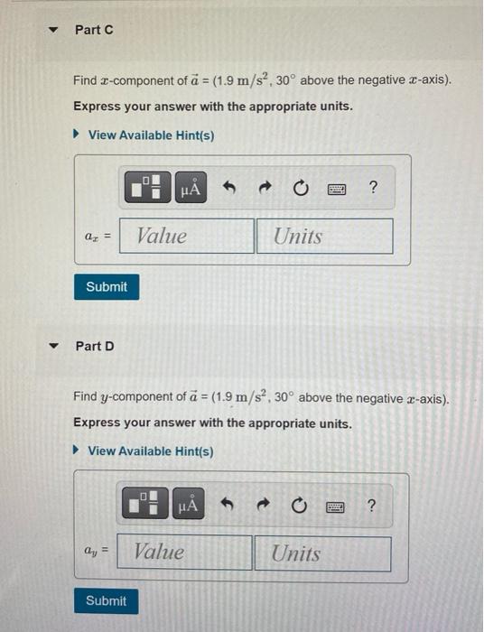 Solved Find x-component of v=(5.5 m/s,30∘ clockwise from the | Chegg.com