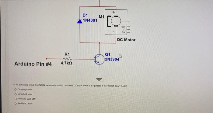 Solved Attenuate Back EMP D1 1N4001 O Rectify AC nose M1 Te | Chegg.com
