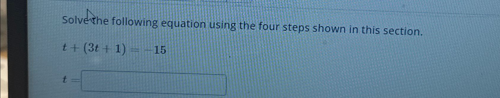 Solved Solverthe following equation using the four steps | Chegg.com