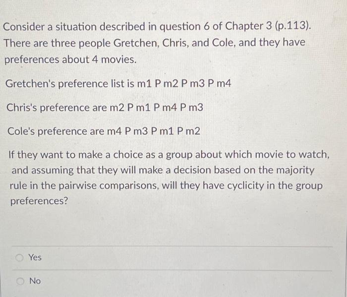 Consider a situation described in question 6 of | Chegg.com