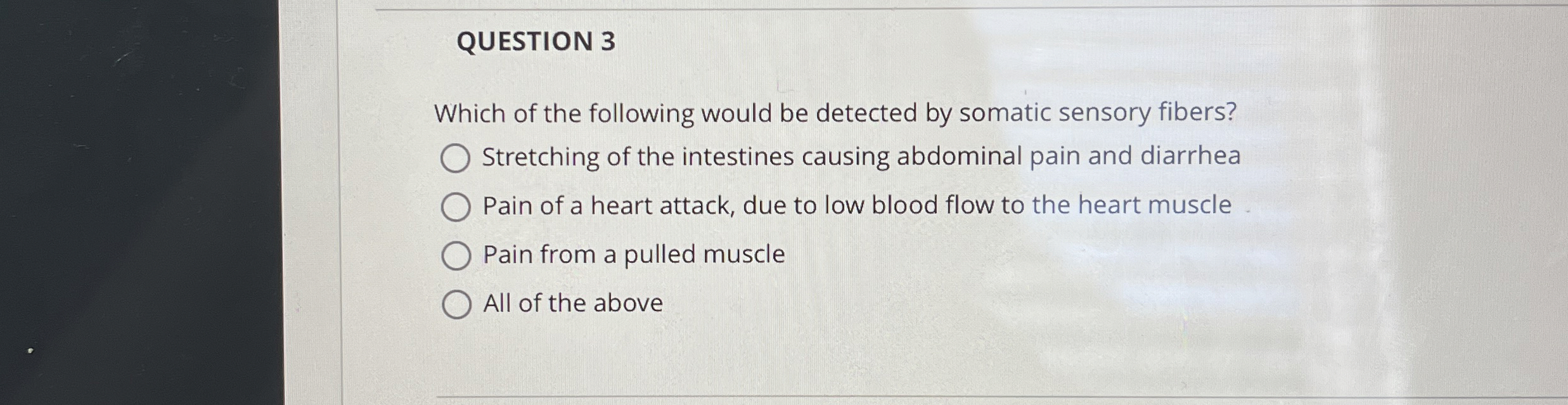 Solved QUESTION 3Which of the following would be detected by | Chegg.com