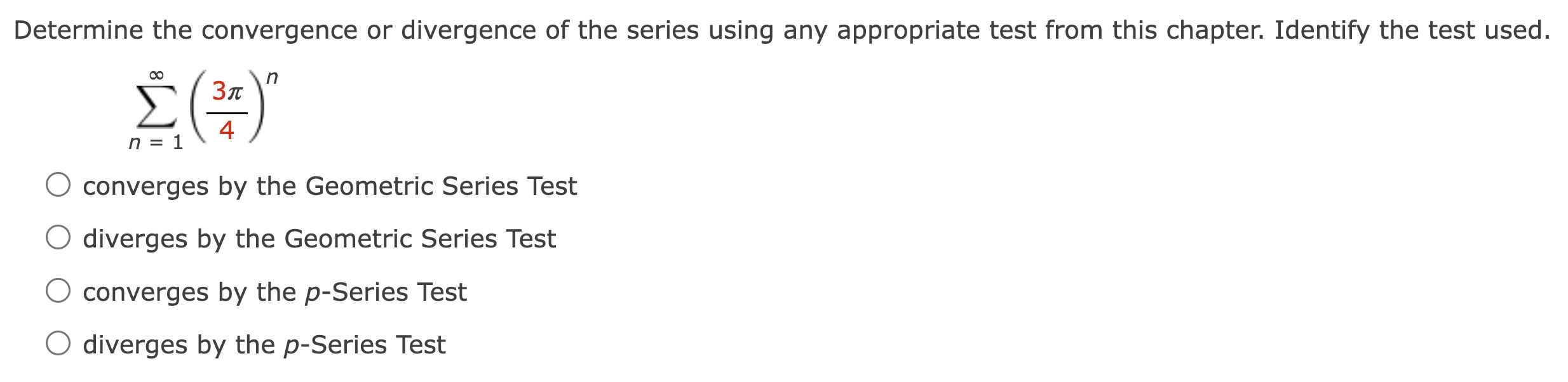 Solved Determine the convergence or divergence of the series | Chegg.com