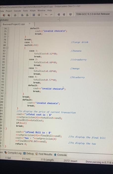 Solved C++ Programming. Please adjust code to project | Chegg.com