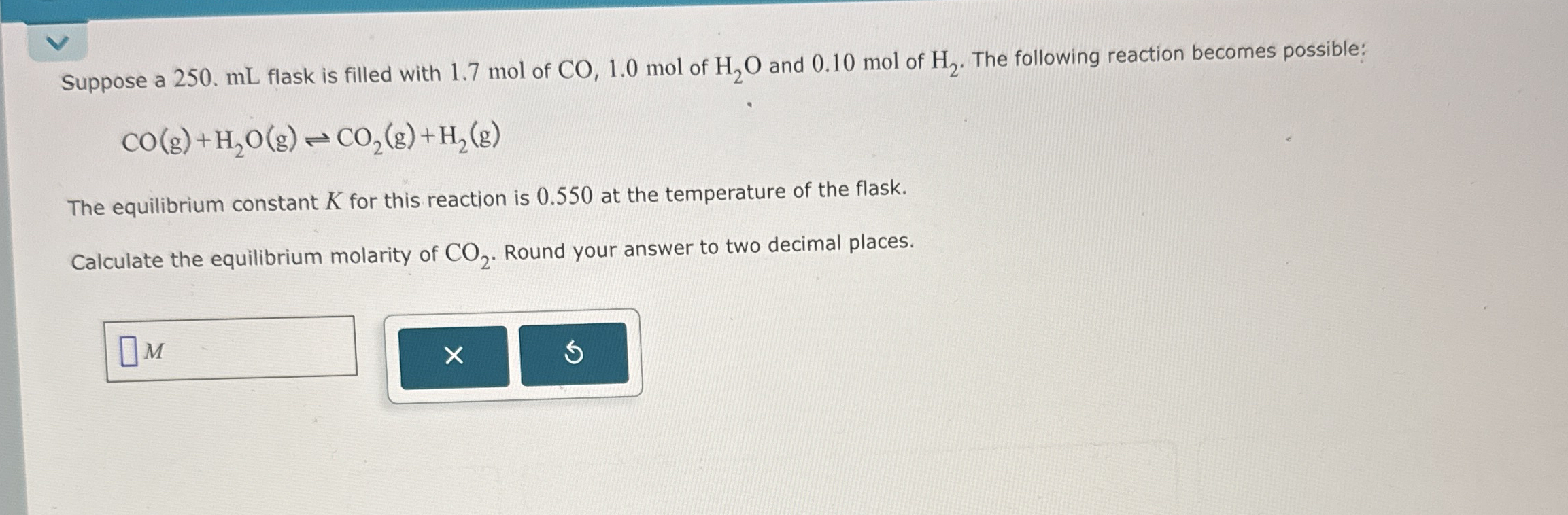 Solved Suppose a 250 . ﻿mL flask is filled with 1.7 ﻿mol of | Chegg.com
