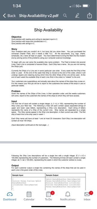 Solved Ship Availability Objoctive Cive practice with | Chegg.com