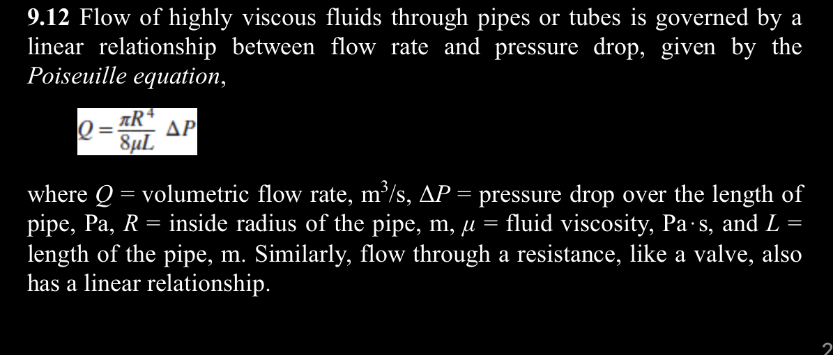 Solved 9.12 ﻿Flow of highly viscous fluids through pipes or | Chegg.com