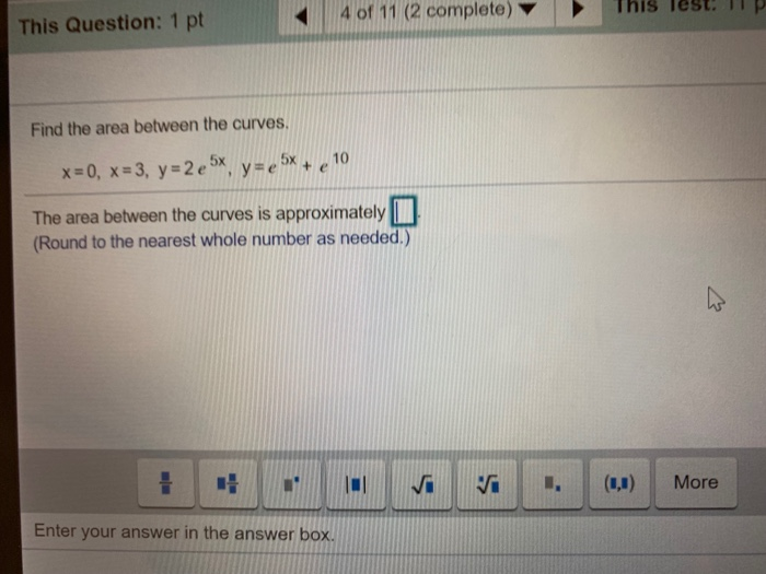 Solved 4 of 11 (2 complete) This lest. This Question: 1 pt | Chegg.com
