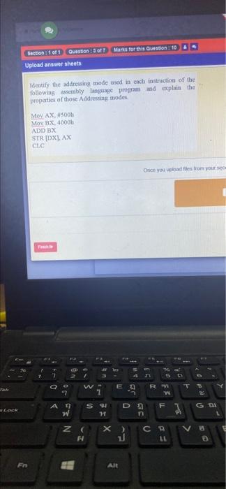 Solved Section : 1 of Question of Marks for this Question: | Chegg.com