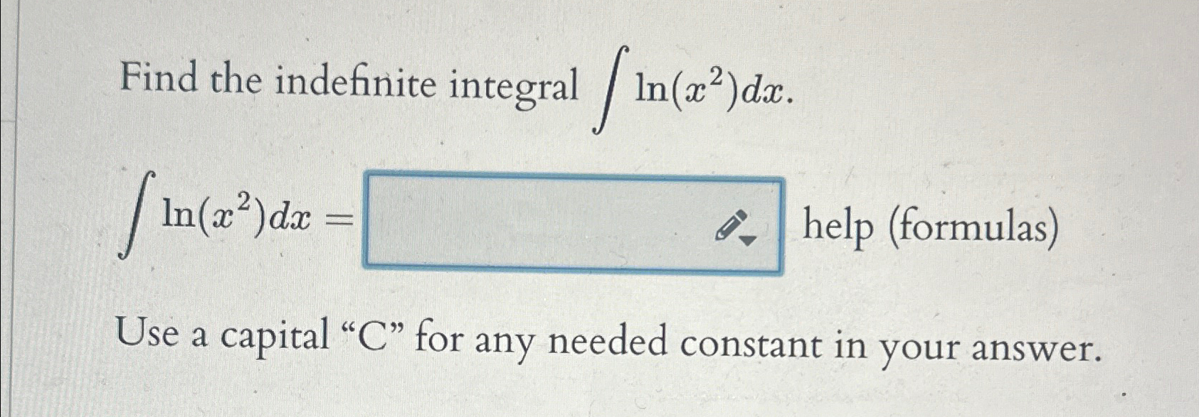 Solved Find the indefinite integral | Chegg.com