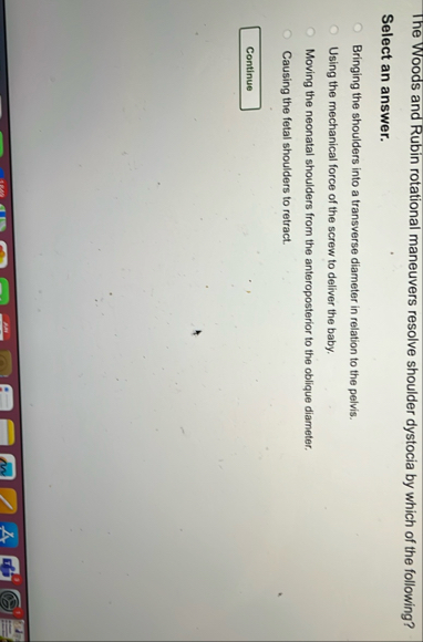 Solved The Woods and Rubin rotational maneuvers resolve | Chegg.com