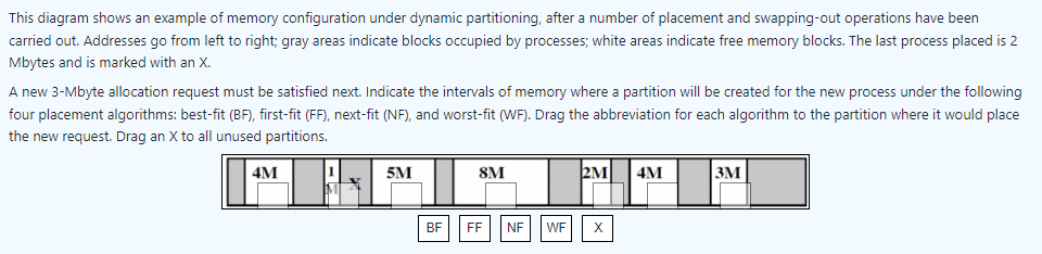 Solved This diagram shows an example of memory configuration | Chegg.com