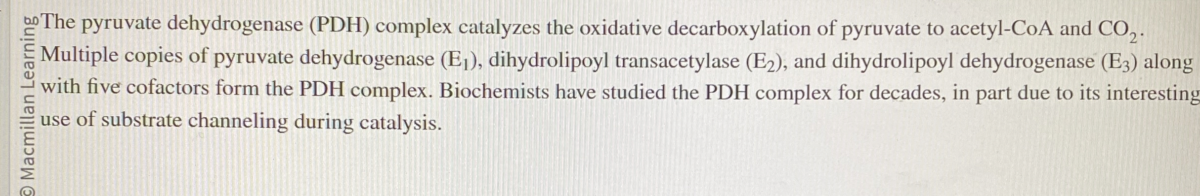 Solved ?00 ﻿The pyruvate dehydrogenase (PDH) ﻿complex | Chegg.com