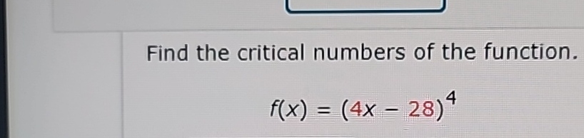 Solved Find the critical numbers of the | Chegg.com