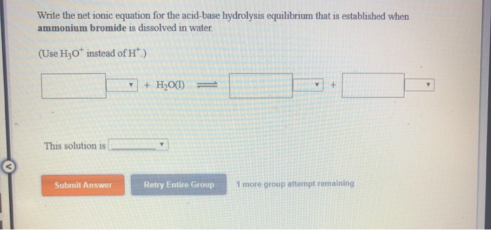 Solved Write the net ionic equation for the acid-base | Chegg.com