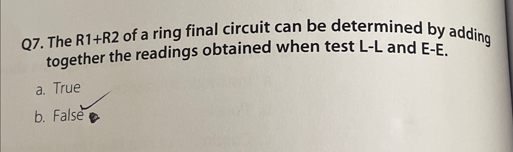 Solved Q7. ﻿The R1+R2 ﻿of a ring final circuit can be | Chegg.com