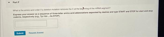 Solved Consider the following segment of mRNA produced by | Chegg.com