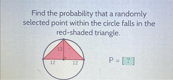 Solved Find the probability that a randomly selected point | Chegg.com