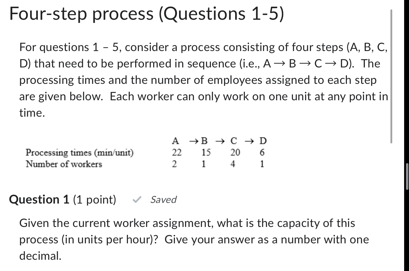 Solved Question 1 (1 ﻿point) ﻿SavedGiven the current | Chegg.com
