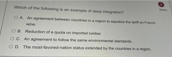 Solved Which of the following is an example of deep | Chegg.com